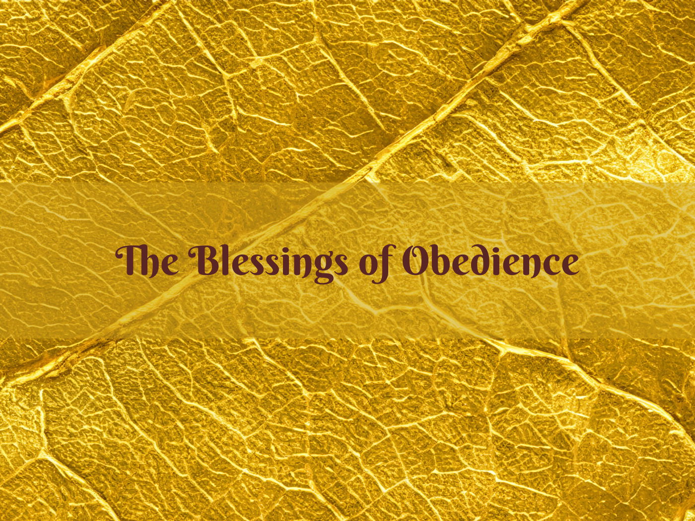 Explanation of Psalm 1: Obedience to God - Bible