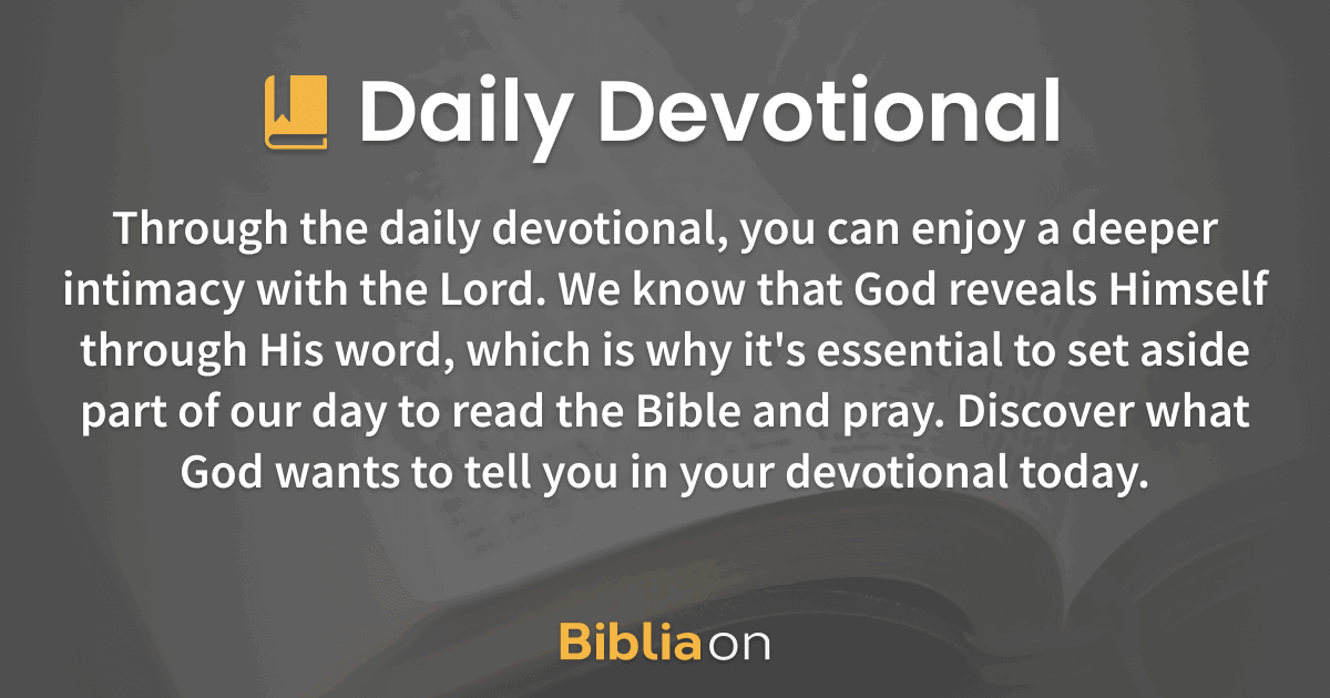 Daily Devotional - Bible