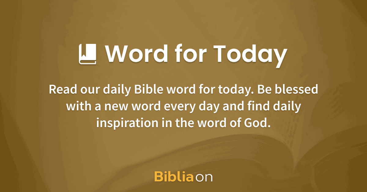 Word For Today - Bible