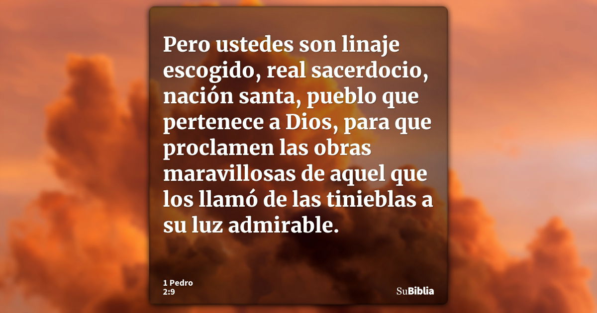 1 Pedro 2 9 Biblia