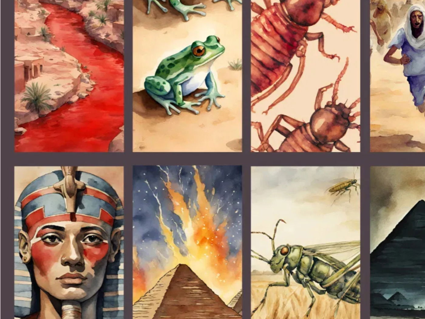 Las 10 plagas de Egipto en orden: su signicado y lecciones de Dios - Biblia