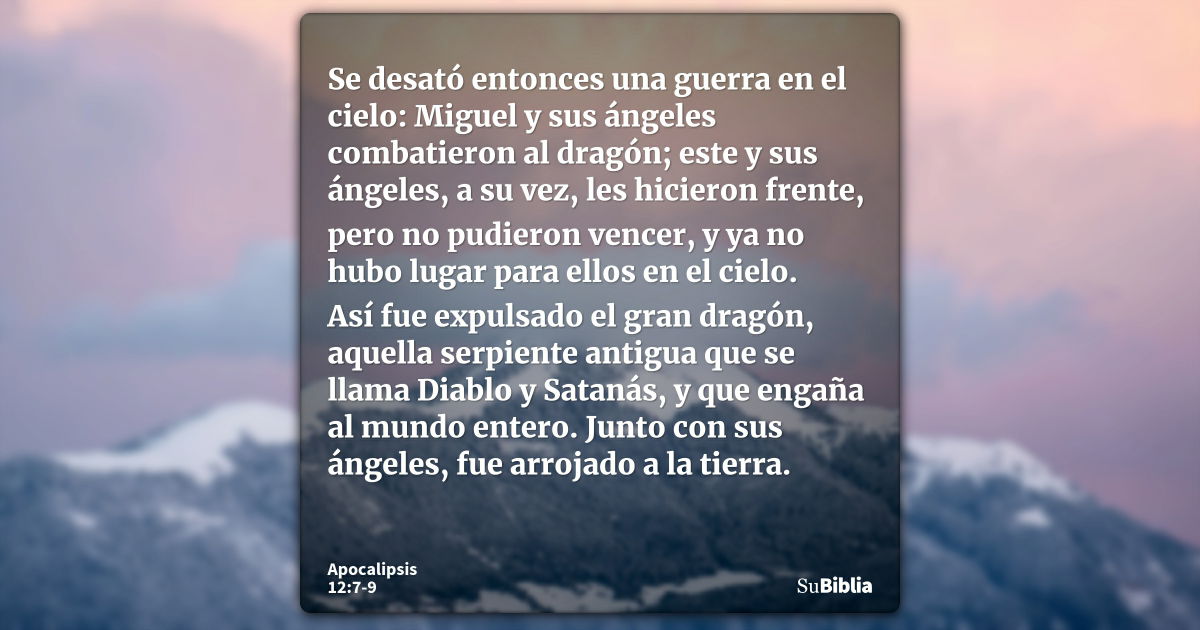 Apocalipsis 12:7-9 - Biblia