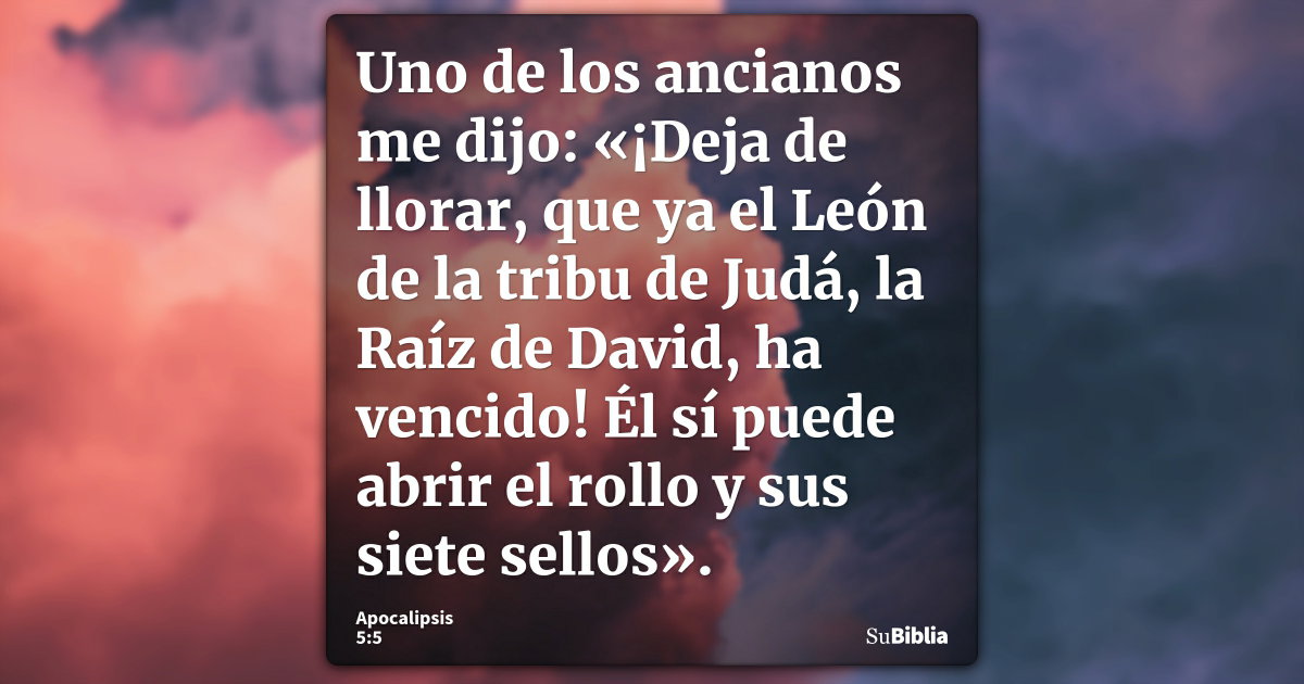 Apocalipsis 5:5 - Biblia