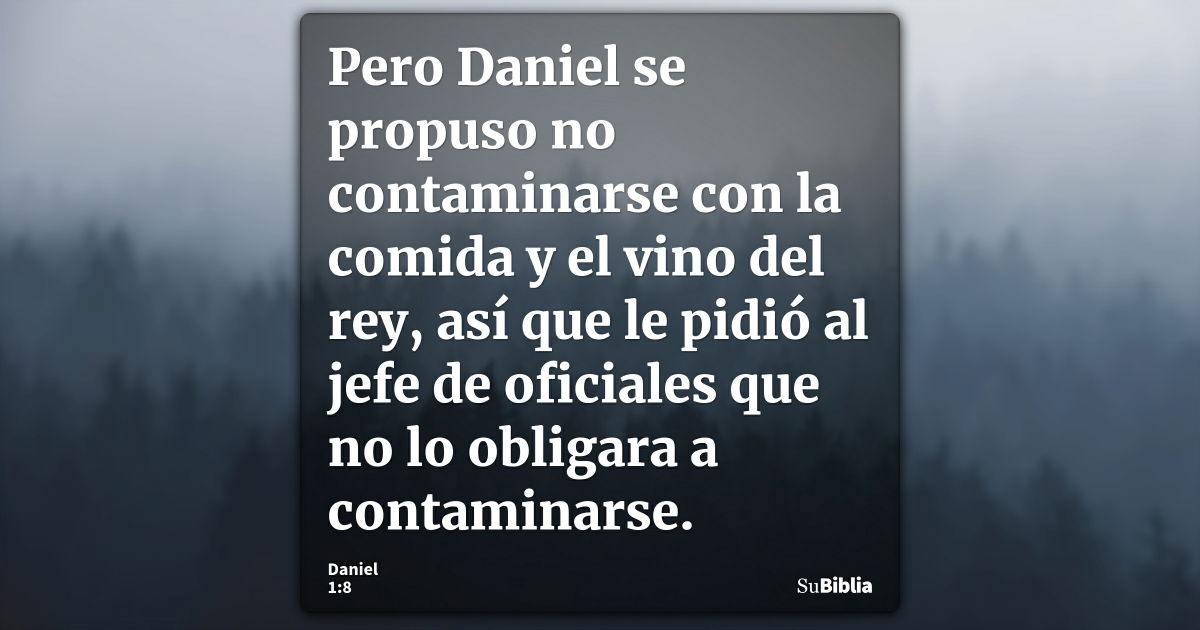 Daniel 1:8 - Biblia