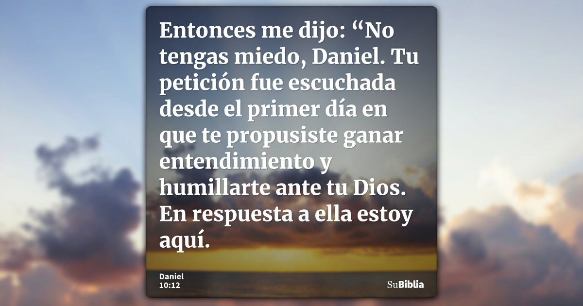 Daniel 10:12 - Biblia