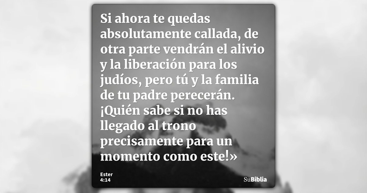 Ester 4:14 - Biblia