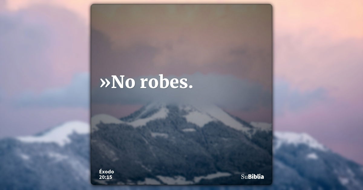 Éxodo 20:15 - Biblia