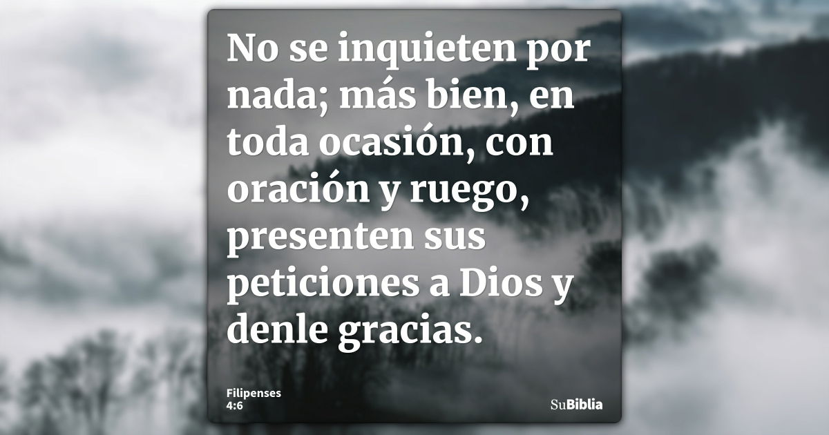 Filipenses 4:6 - Biblia