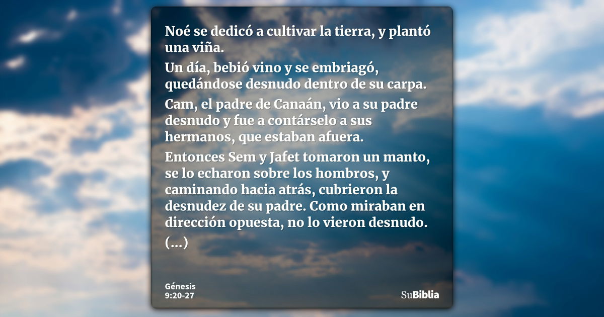 Génesis 9:20-27 - Biblia