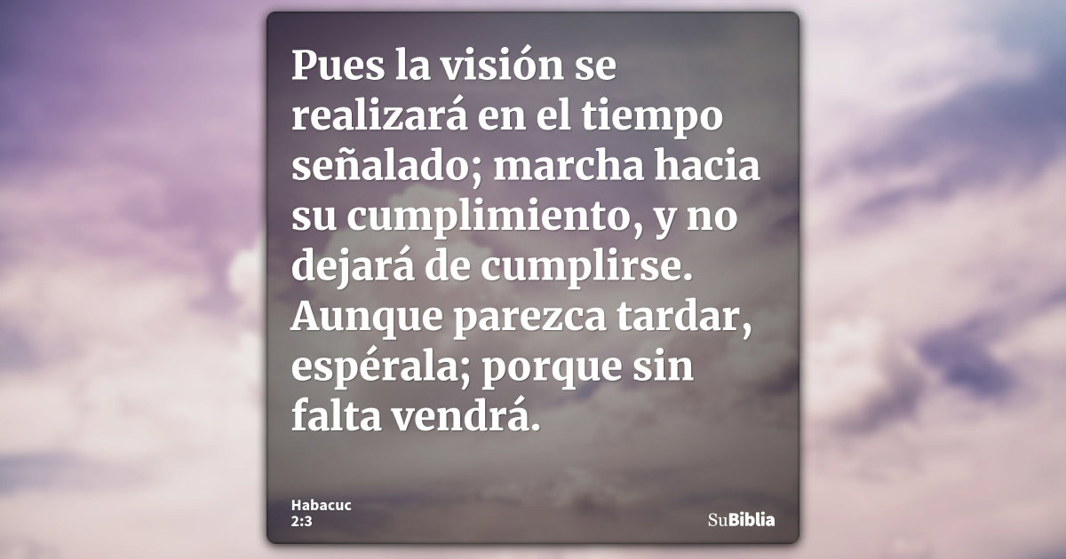 Habacuc 2:3 - Biblia