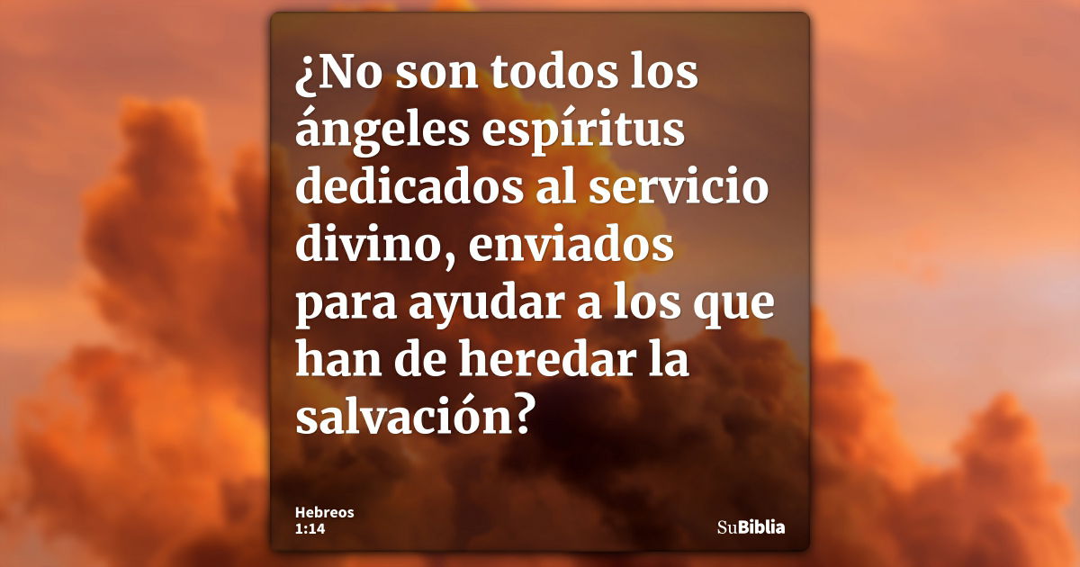 Hebreos 1:14 - Biblia