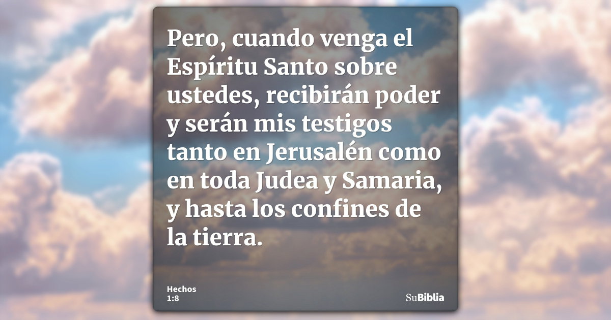 Hechos 1:8 - Biblia