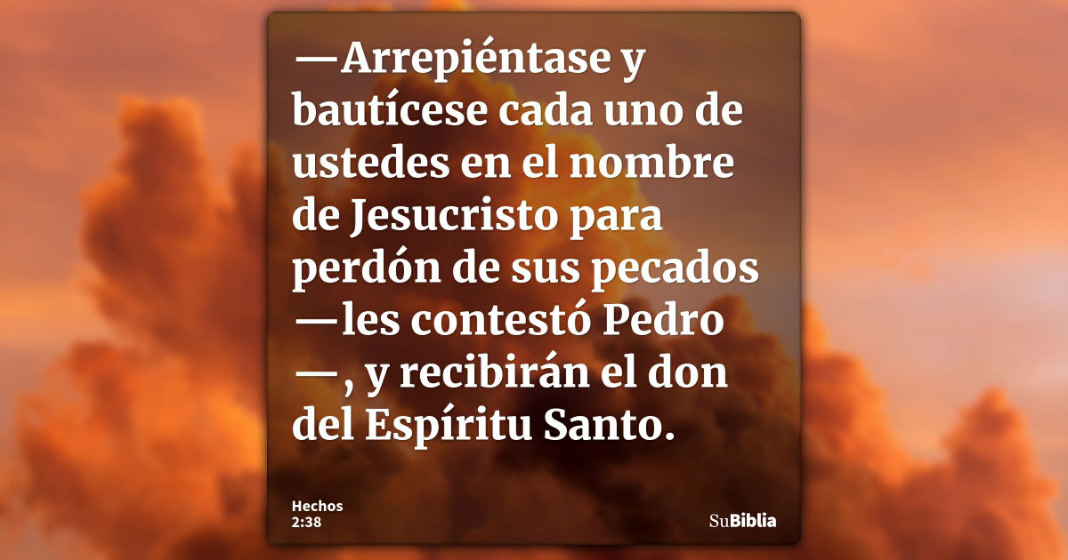 Hechos 2:38 - Biblia