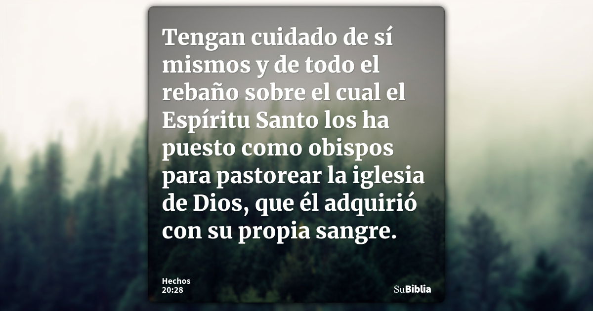 Hechos 20:28 - Biblia