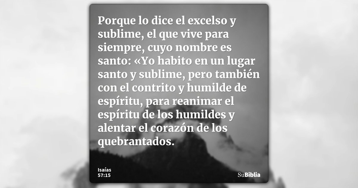 Isaías 57:15 - Biblia