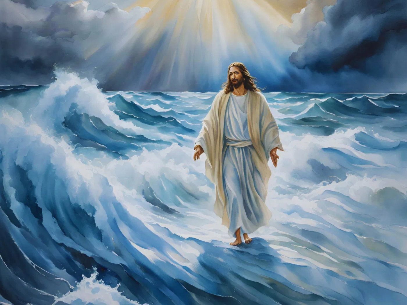 Jesús camina sobre las aguas (explicación y estudio bíblico) - Biblia