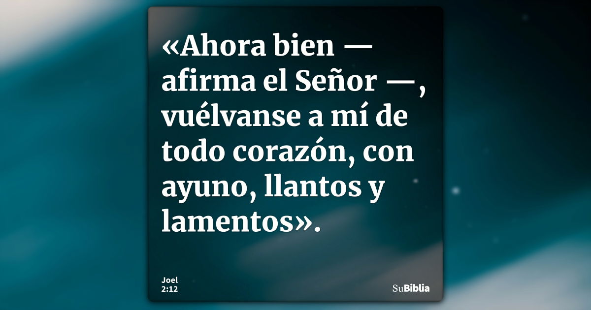 Joel 2:12 - Biblia