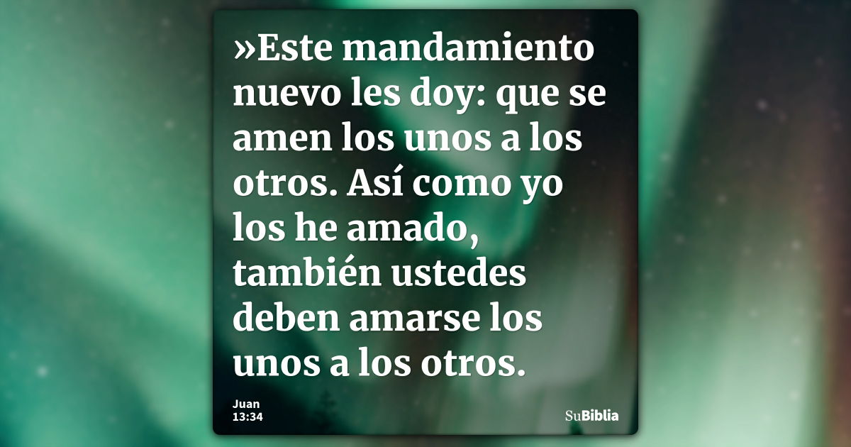 Juan 13:34 - Biblia