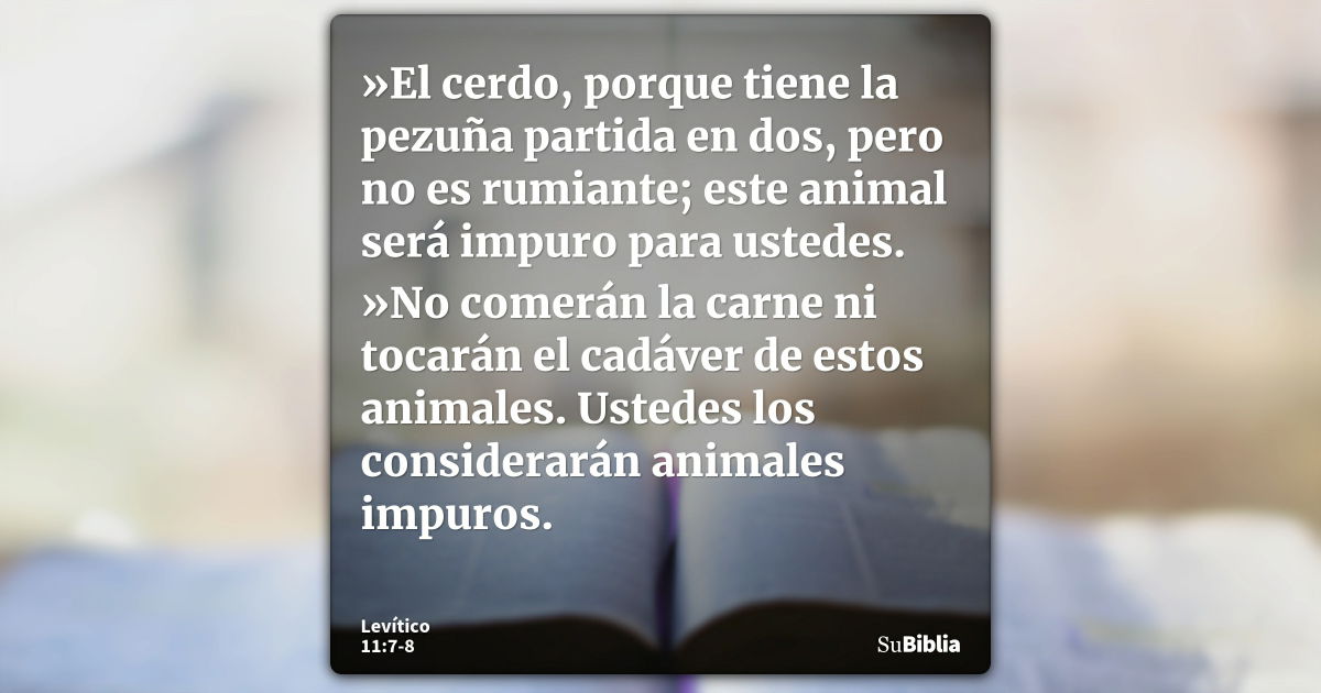 Levítico 11:7-8 - Biblia