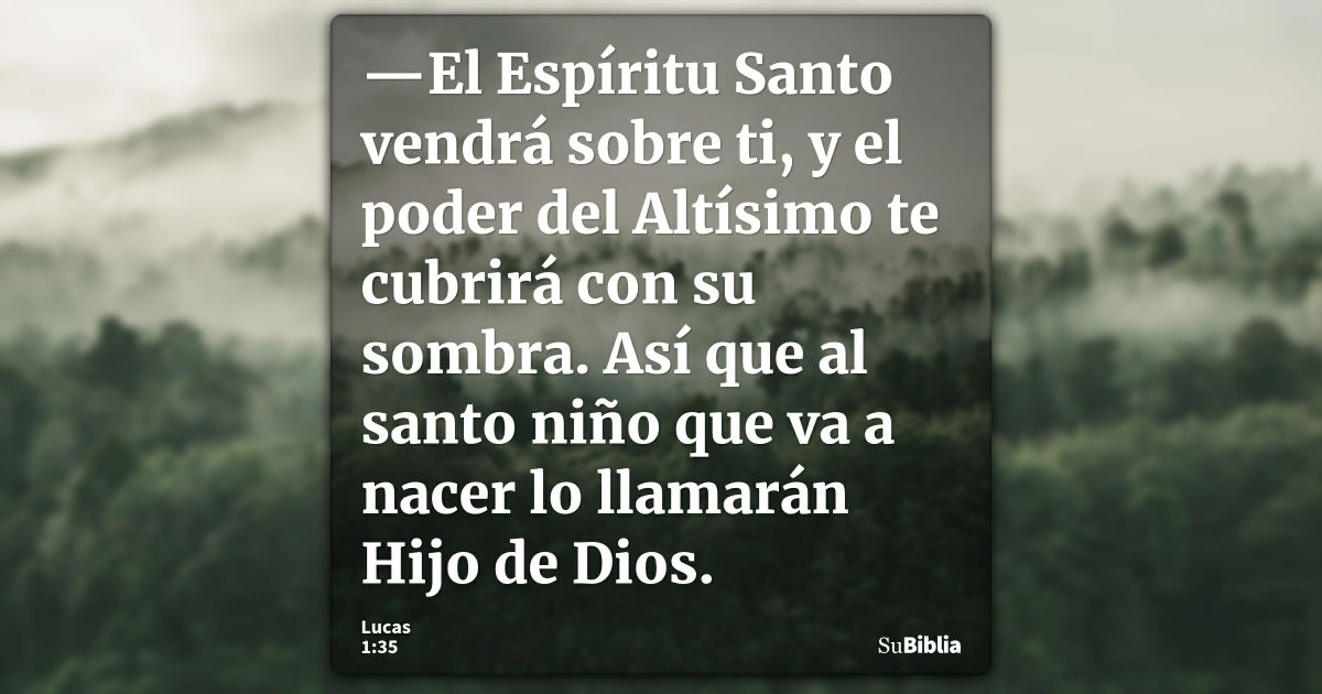 Lucas 1:35 - Biblia