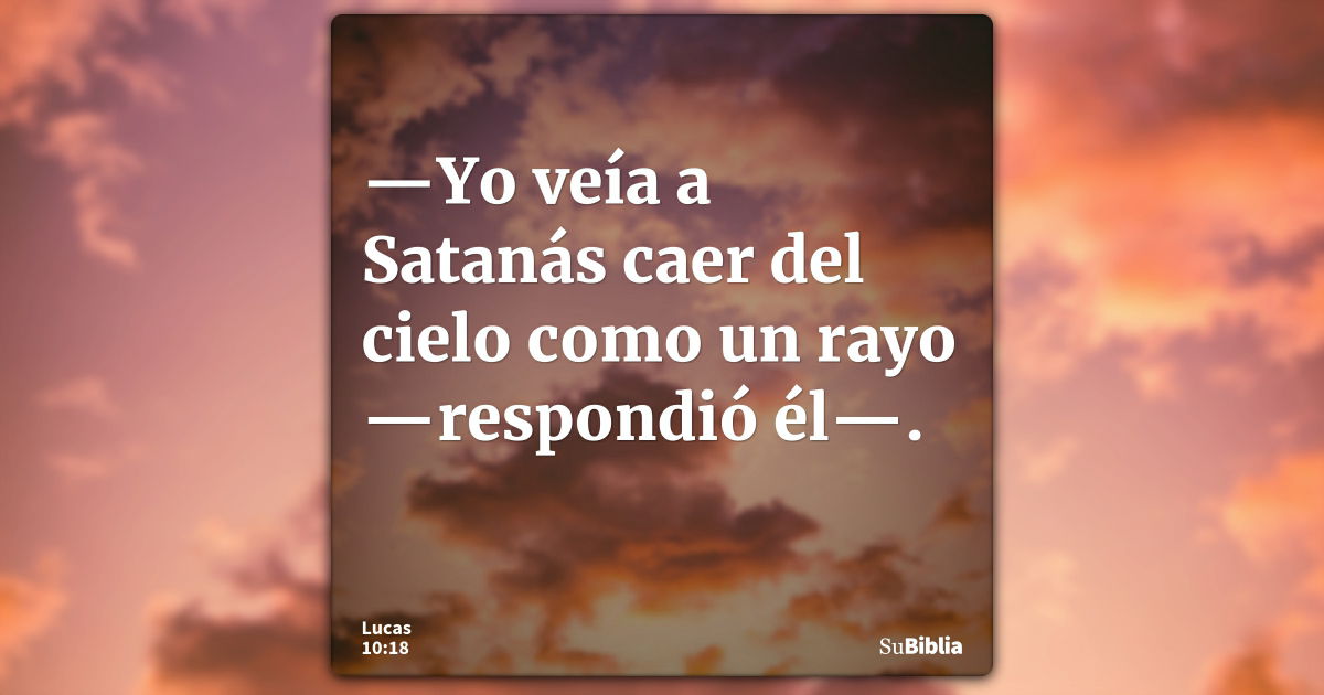 Lucas 10:18 - Biblia