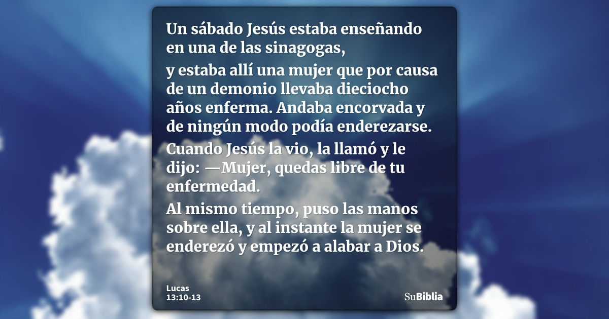Lucas 13:10-13 - Biblia