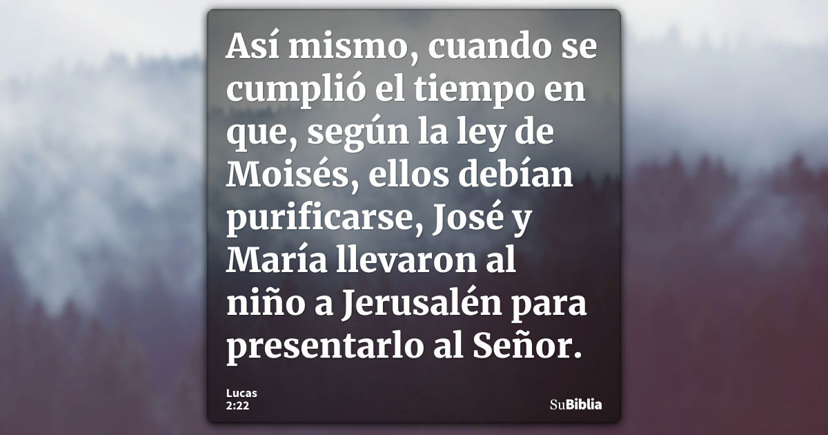 Lucas 2:22 - Biblia