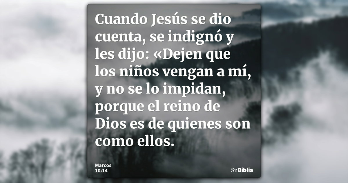 Marcos 10:14 - Biblia