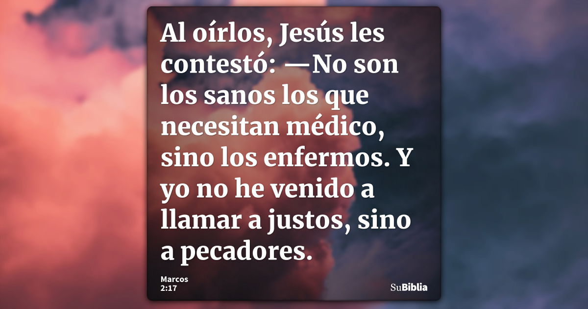 Marcos 2:17 - Biblia