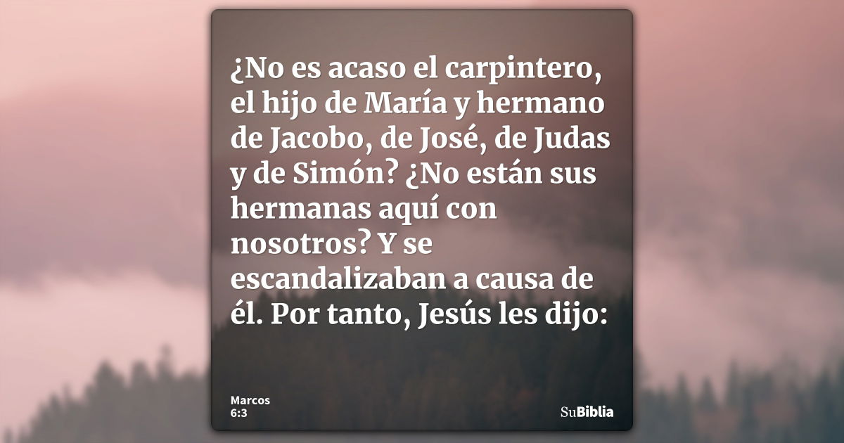 Marcos 6:3 - Biblia