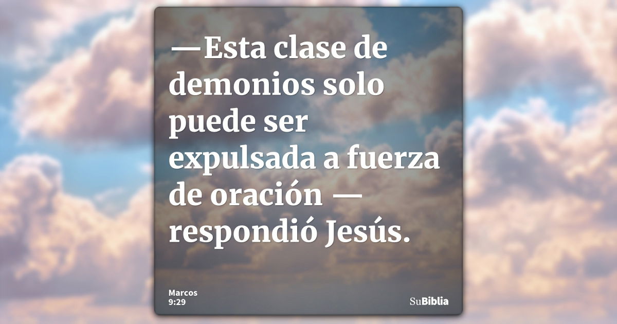 Marcos 9:29 - Biblia