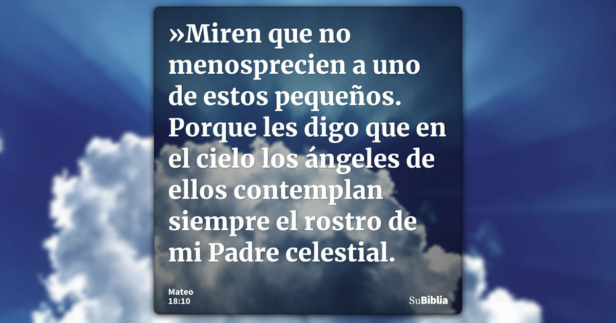 Mateo 18:10 - Biblia
