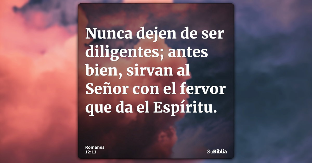 Romanos 12:11 - Biblia