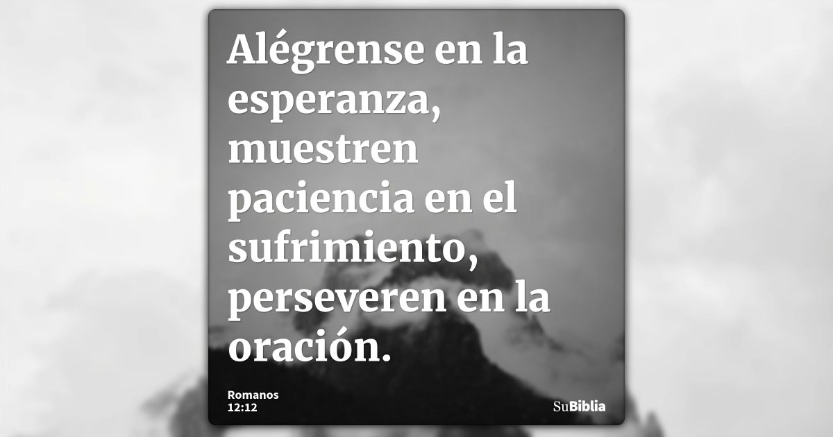 Romanos 12:12 - Biblia