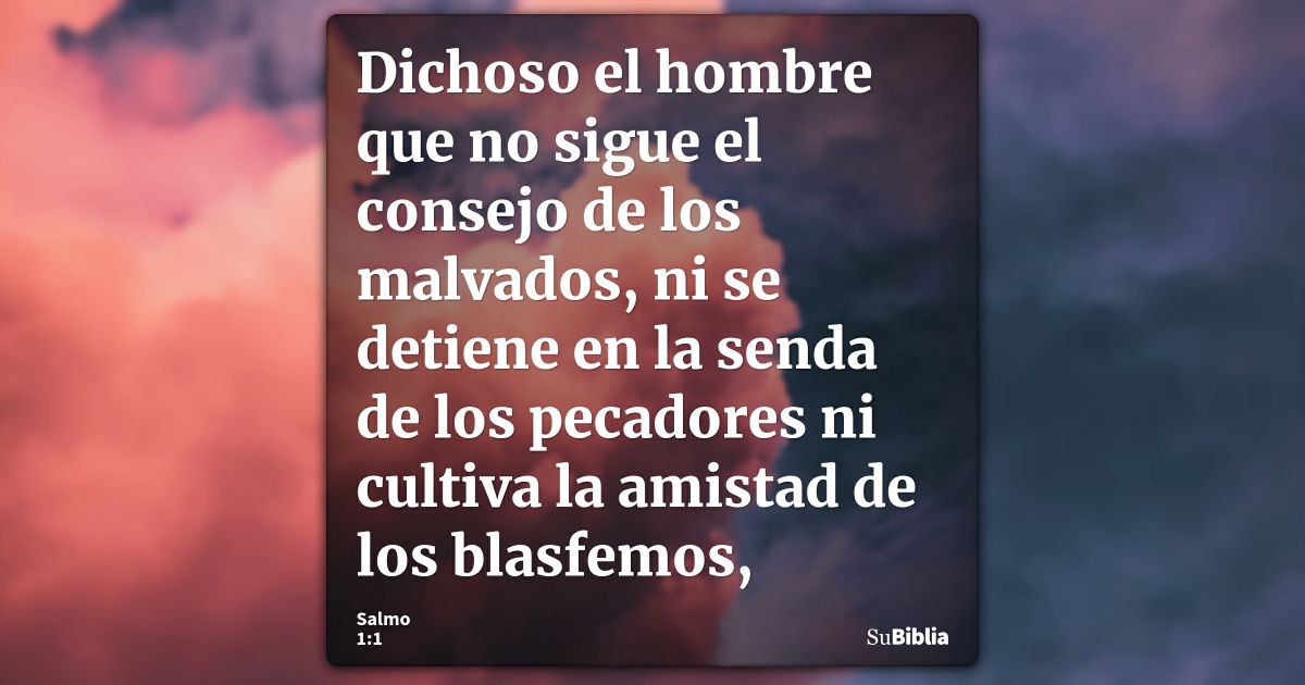 Salmo 1:1 - Biblia