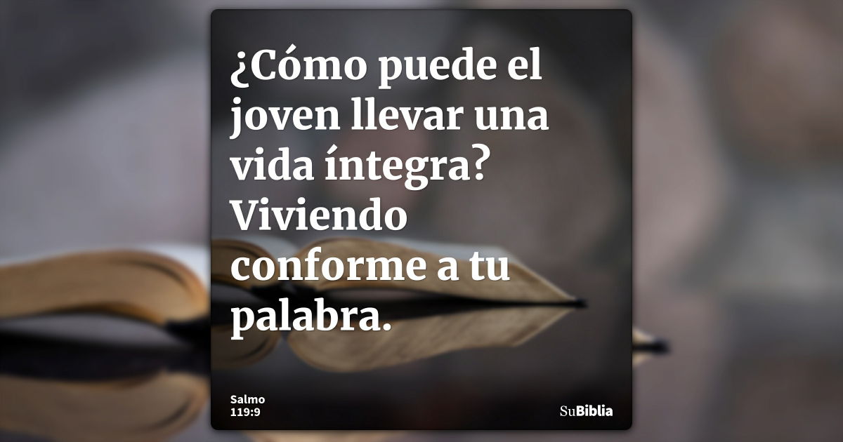 Salmo 119:9 - Biblia