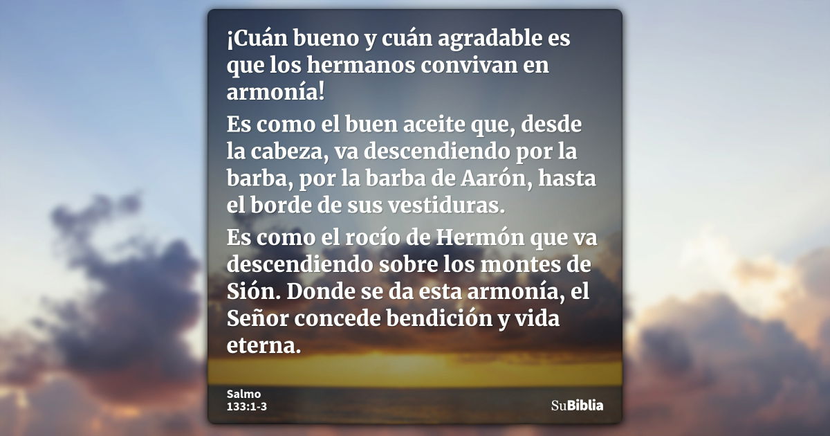 Salmo 133:1-3 - Biblia