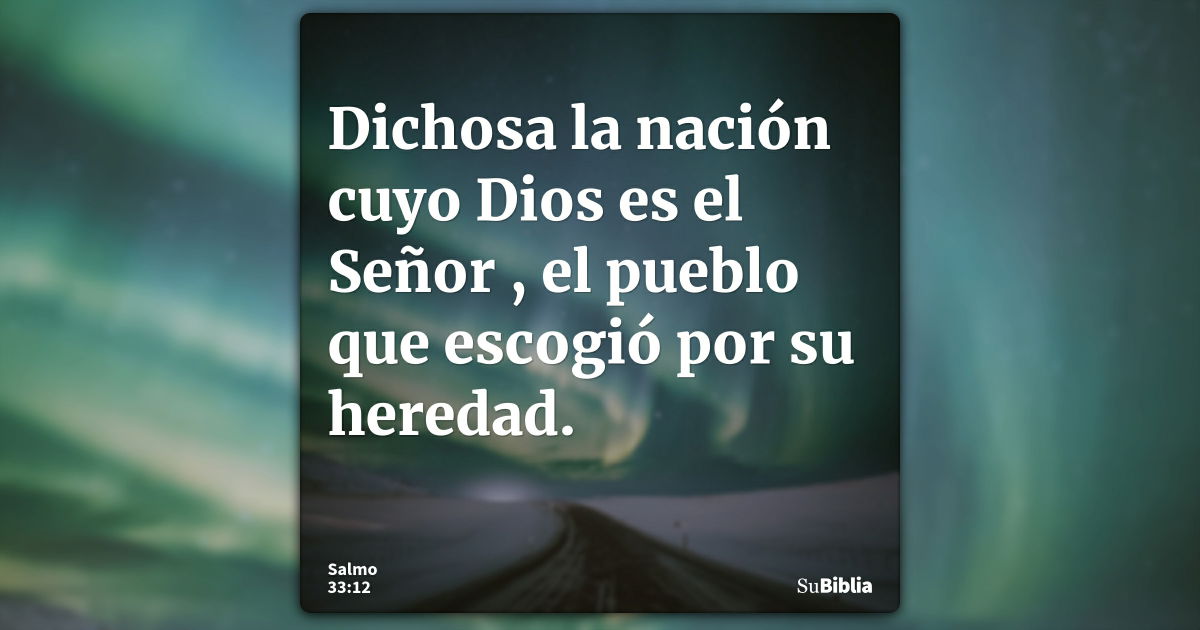 Salmo 33:12 - Biblia