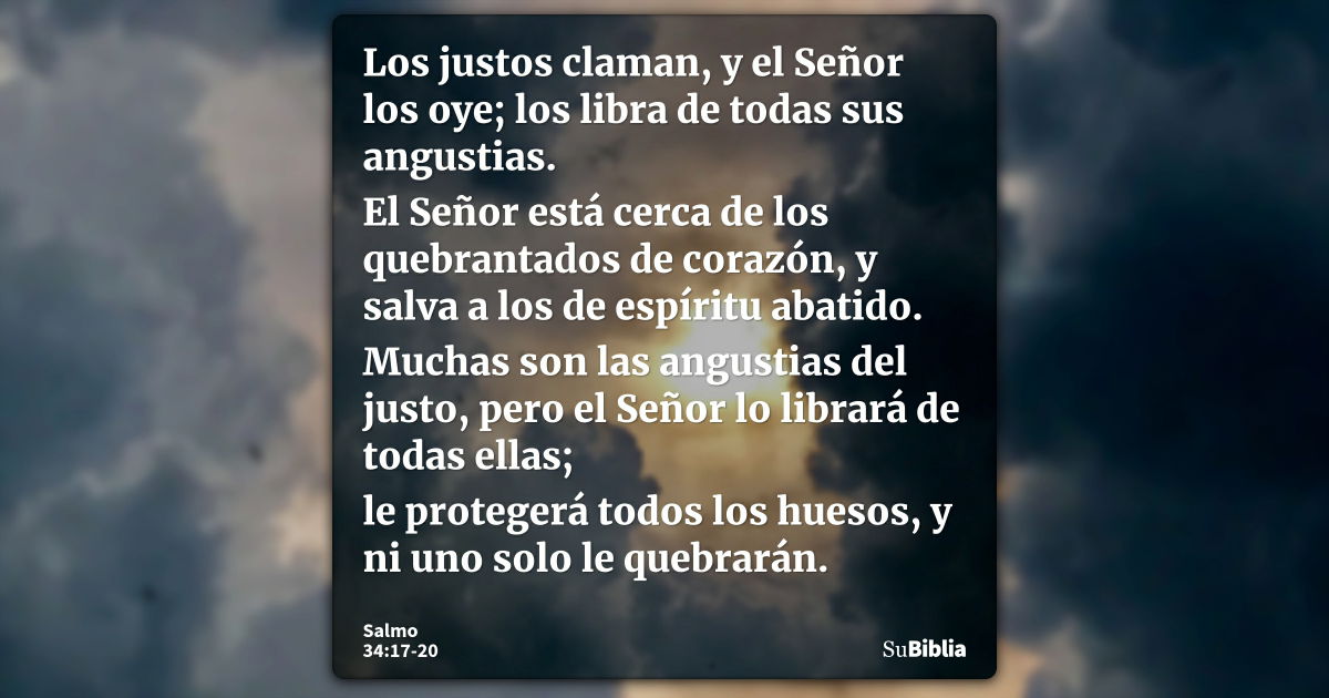 Salmo 34:17-20 - Biblia