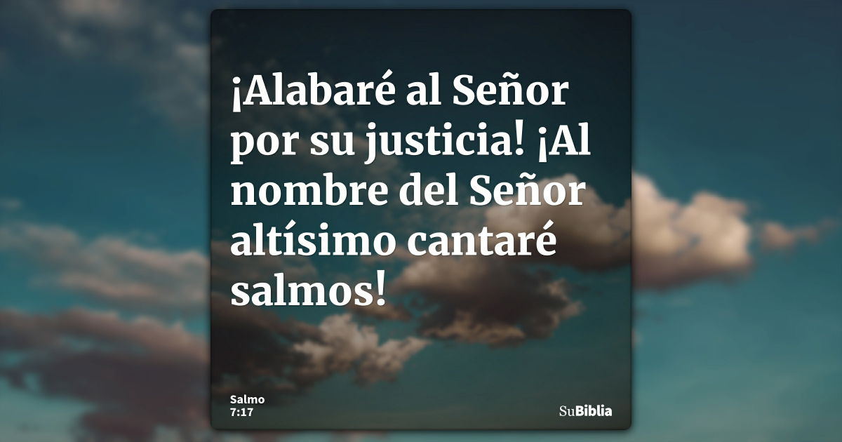 Salmo 7:17 - Biblia