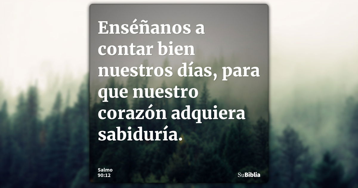 Salmo 90:12 - Biblia