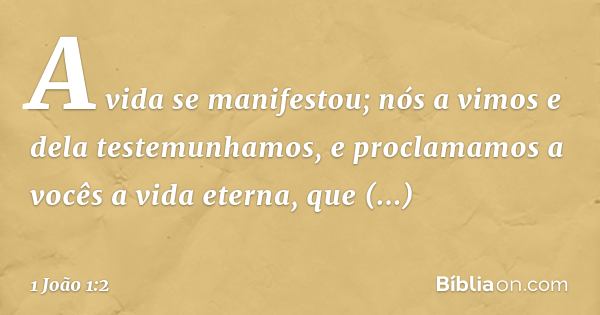 1 João 1:2 - Bíblia