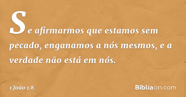 1 João 1:8 - Bíblia