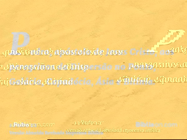 1 Pedro 1:1 - Bíblia