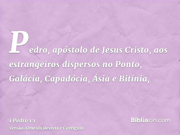 1 Pedro 1:1 - Bíblia