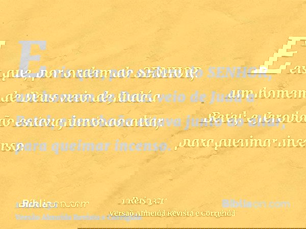 1 Reis 13:1 - Bíblia