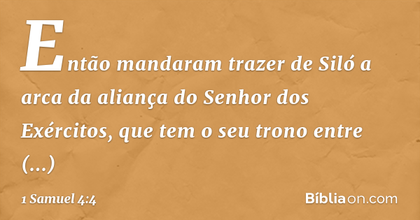 1 Samuel 4:4 - Bíblia