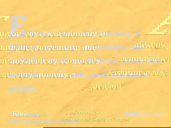 1 Samuel 4:9 - Bíblia