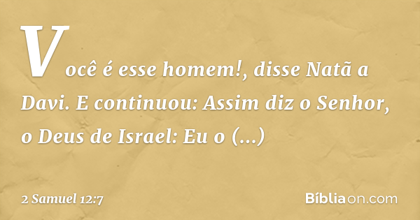2 Samuel 12:7 - Bíblia