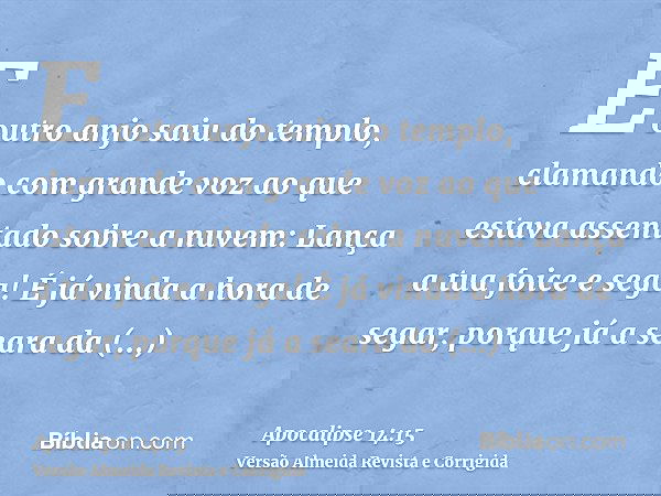 Apocalipse 14:15 - Bíblia